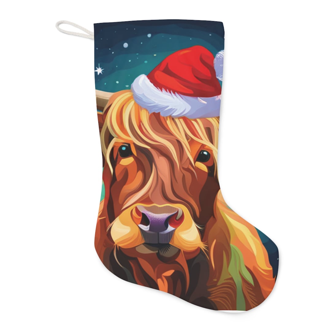 Highland Cow Christmas Stocking - Etsy