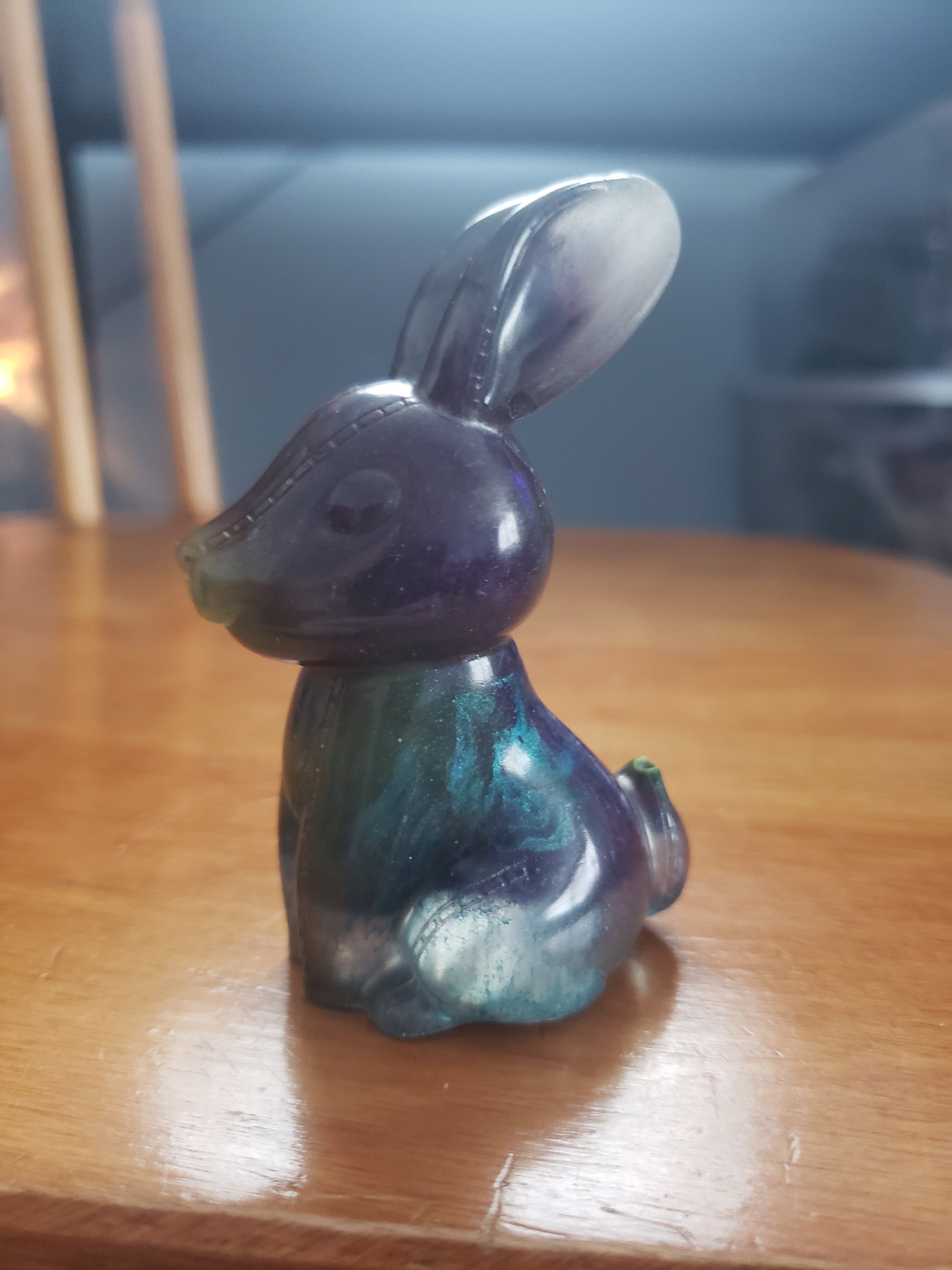 Glow in the Dark Resin Rabbits - Etsy