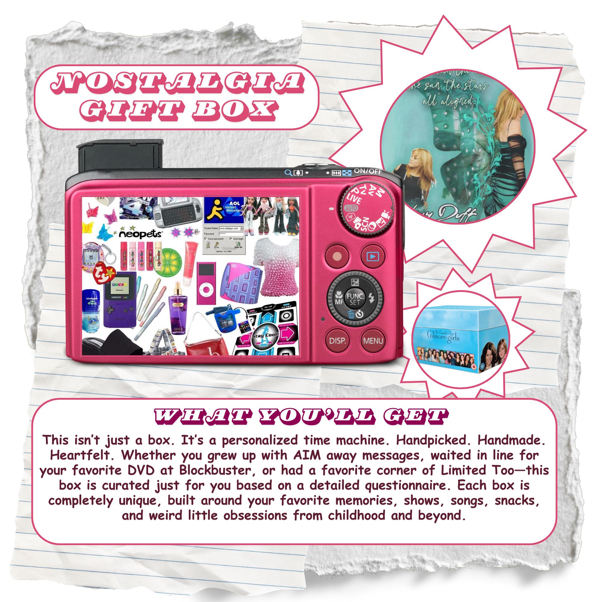 Custom Nostalgia Memory Box – Personalized 90s/2000s Throwback Gift ...