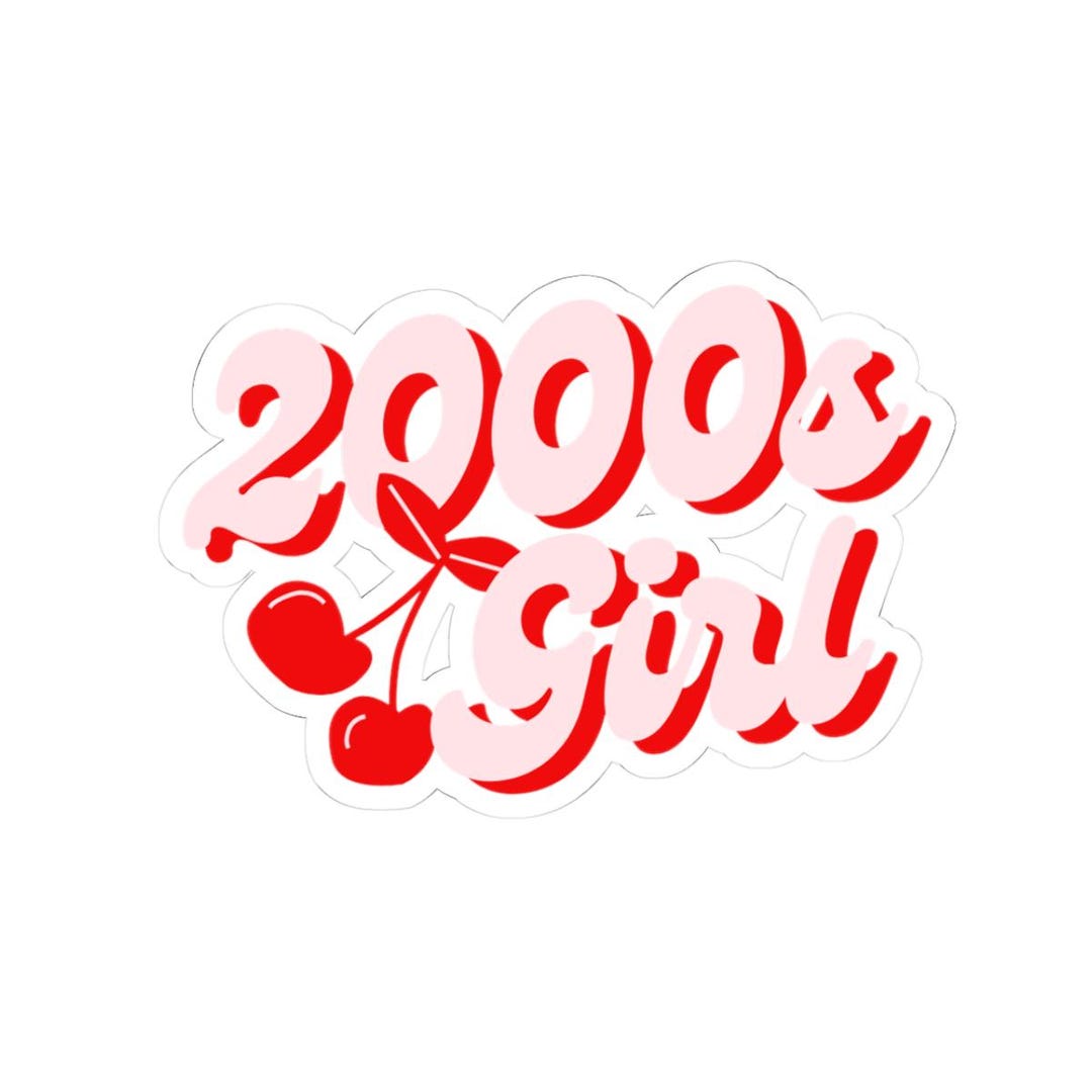 Retro 2000s Girl Kiss-cut Stickers, Trendy Aesthetic Stickers for ...