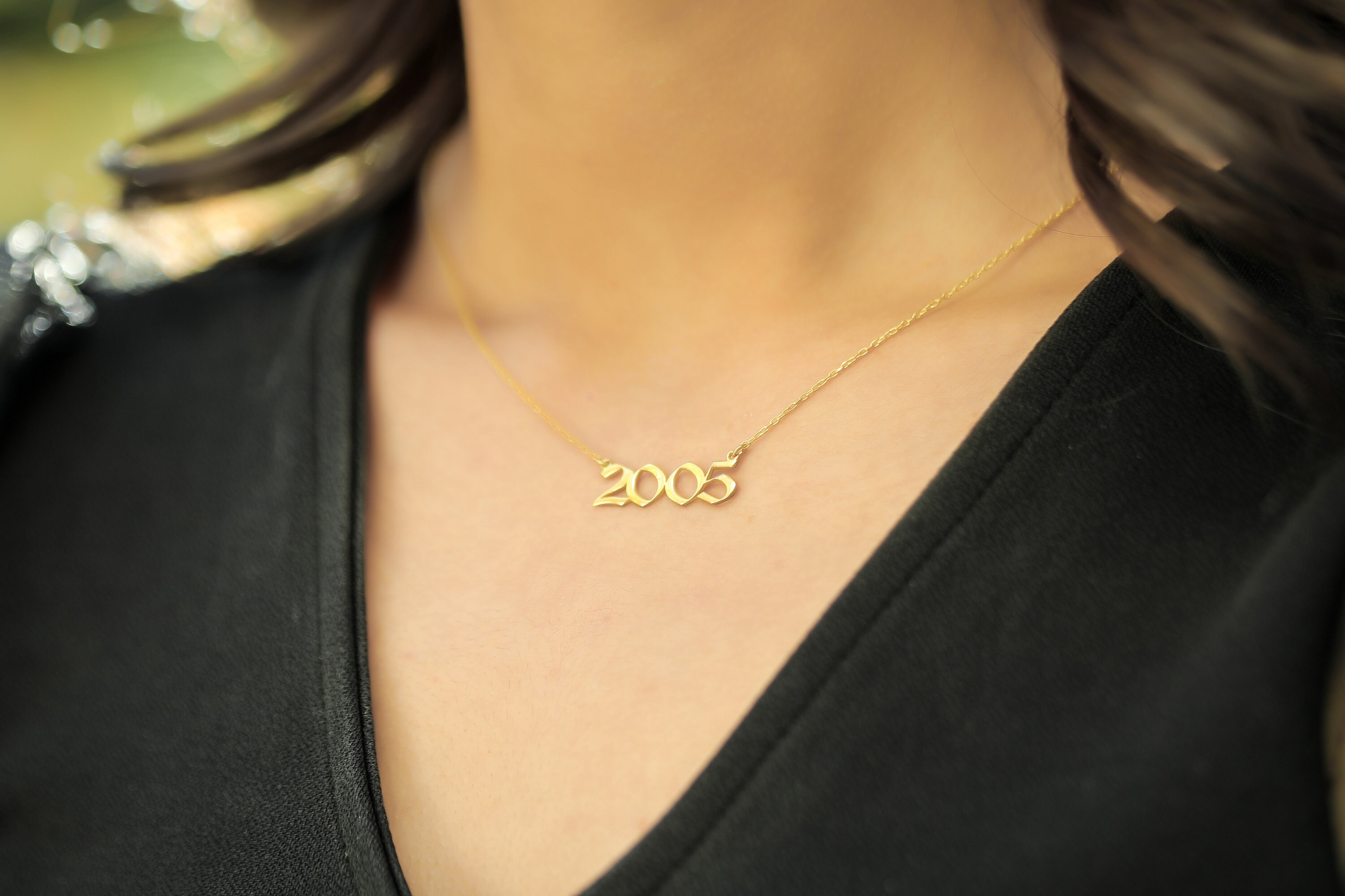 14k Solid Gold Name Necklace Personalized Signature Necklace Solid Real Gold Custom Dainty