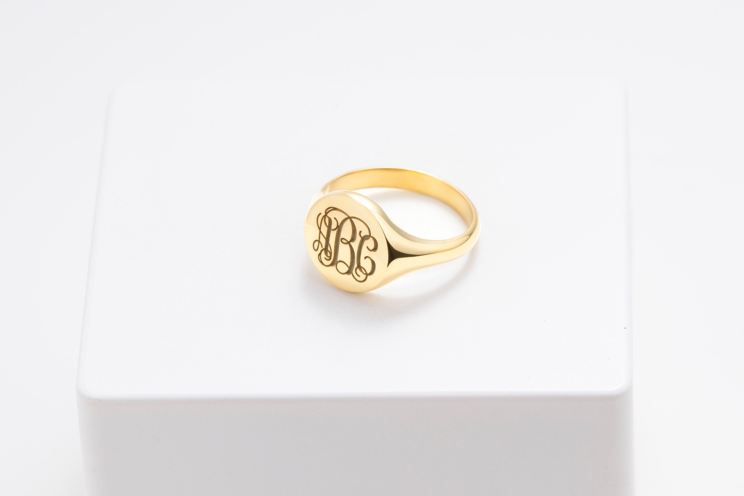 Personalized Monogram Signet Ring, Initial Ring, Signet Ring ...