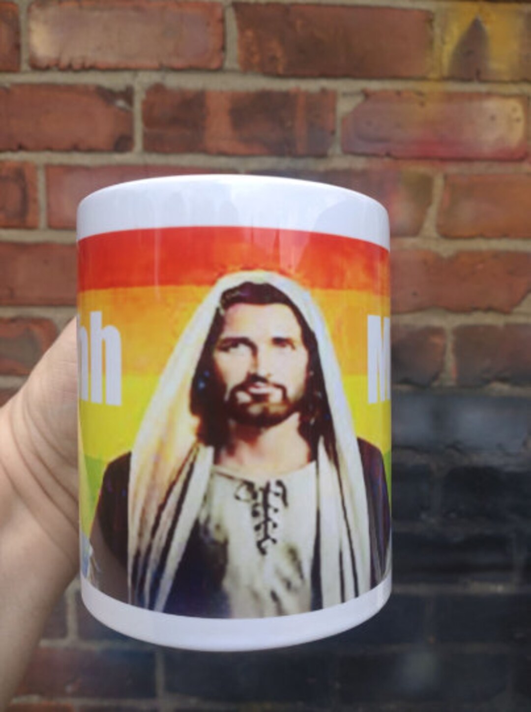 GAY PRIDE JESUS Ahhhh Men Mug - Etsy