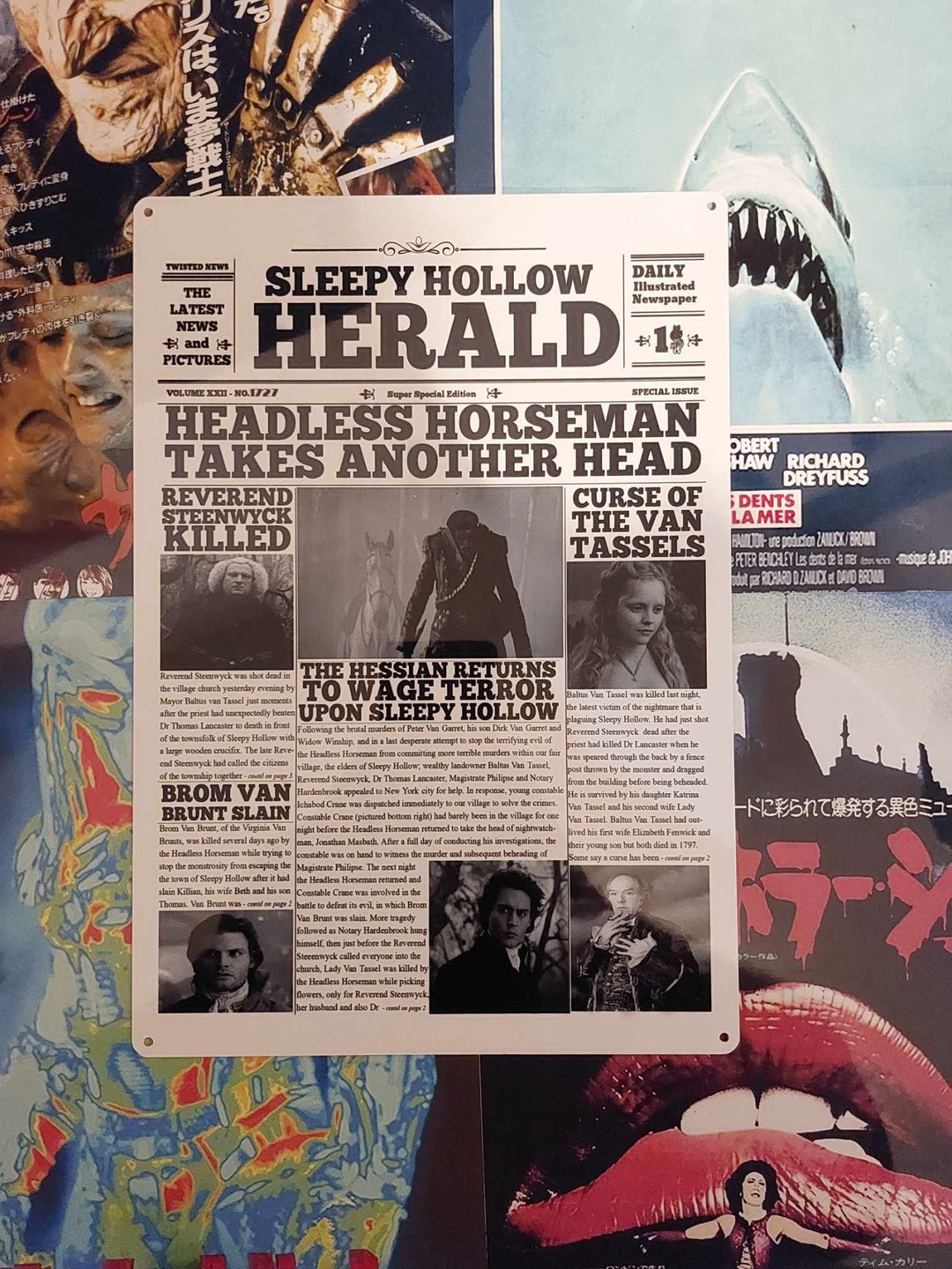 SLEEPY HOLLOW Newspaper Aluminium Poster - Etsy