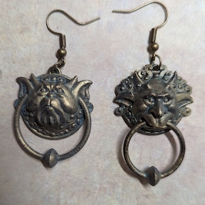 Labyrinth Door Knocker Resin Earrings - Etsy