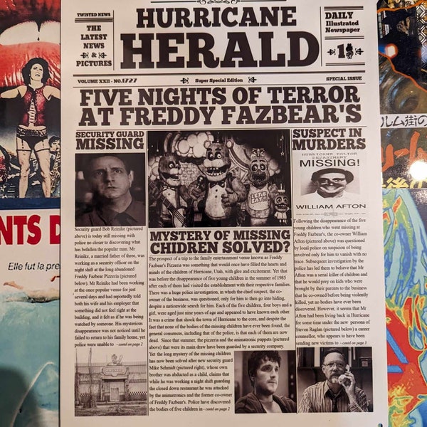 Five Nights at Freddy Poster - Etsy UK