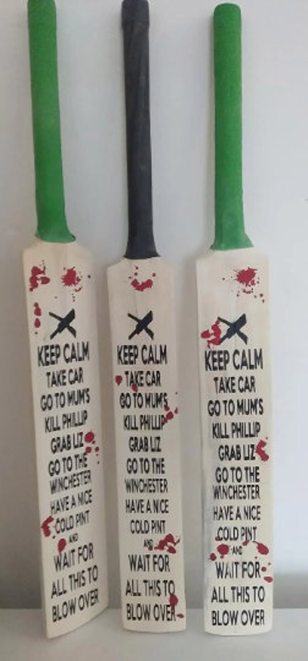 SHAUN of the DEAD Inspired Cricket Bat - Etsy