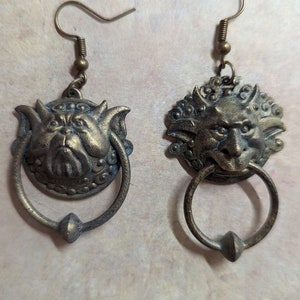 Labyrinth Door Knocker Resin Earrings - Etsy