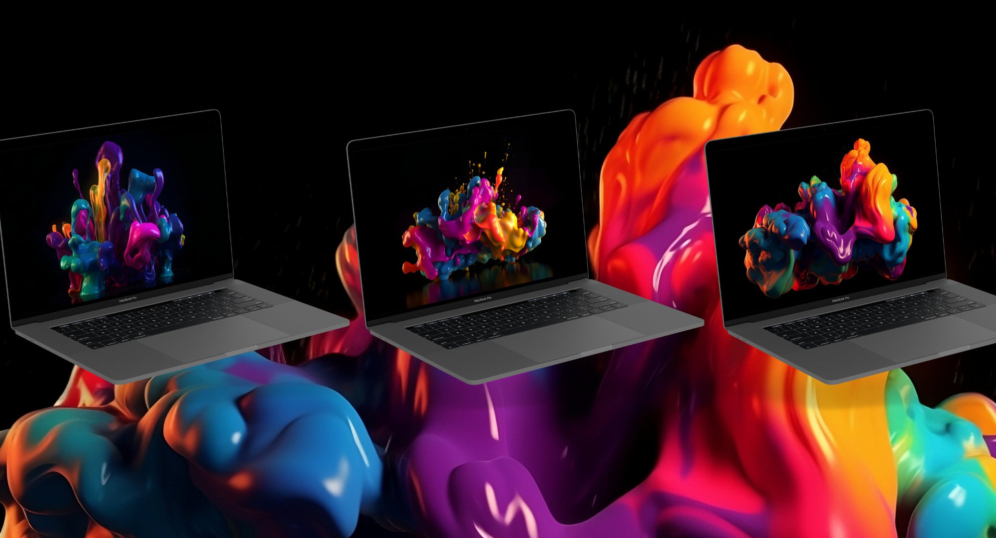4K OLED Abstract Blob Wallpaper Pack for Iphone, iPad and MacBook Pro ...