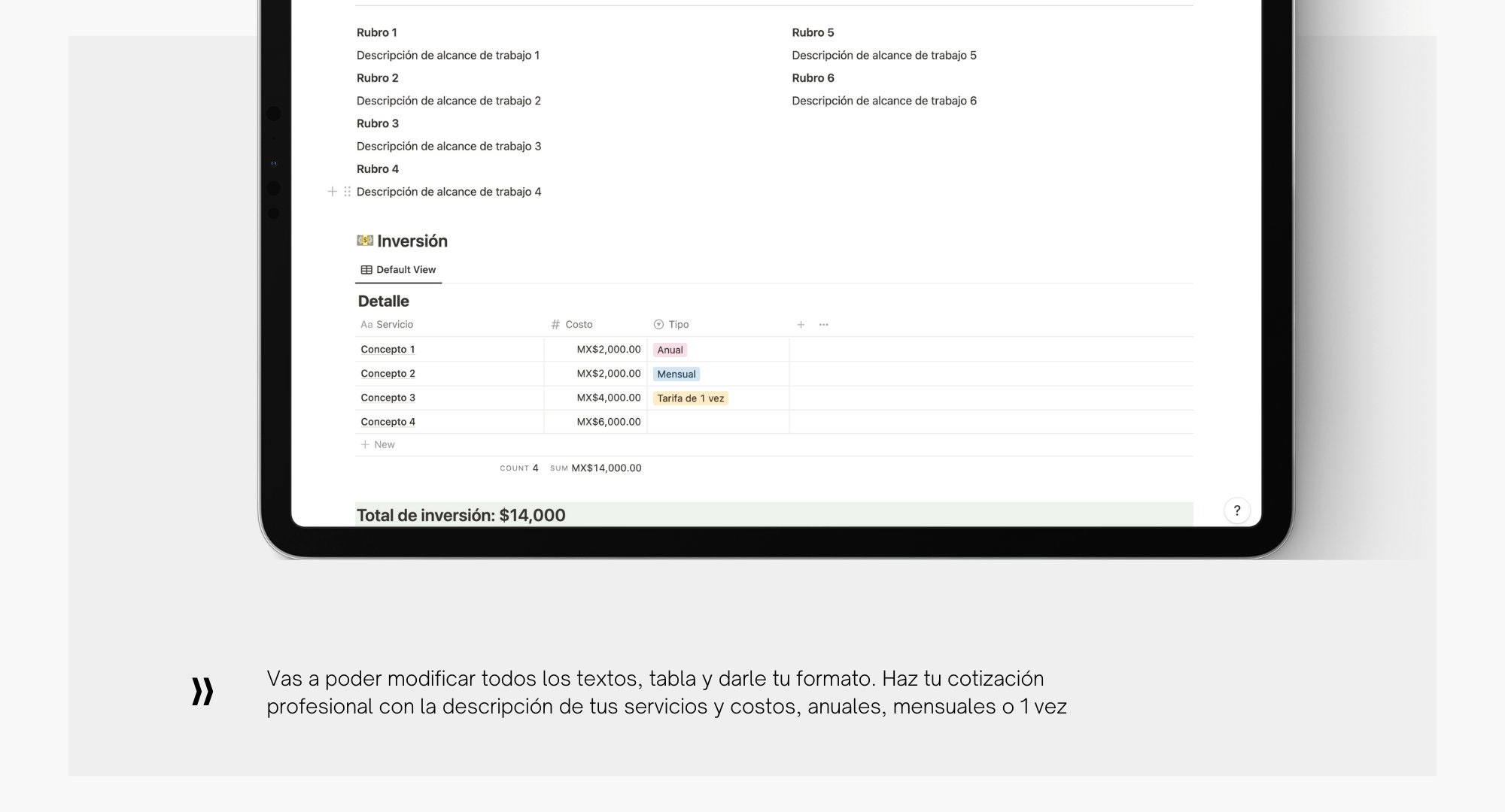 PDF / Notion Quote Template. Commercial Invoice. Editable Quote. Custom ...