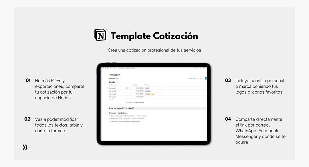 PDF / Notion Quote Template. Commercial Invoice. Editable Quote. Custom ...