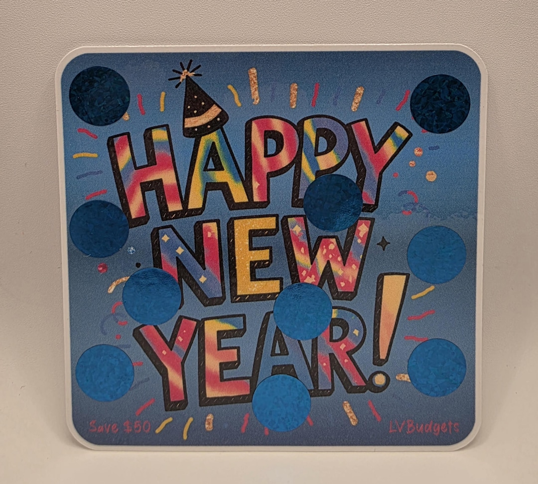 Happy New Year Savings Scratch off | Scratch and Save Savings Challenge ...