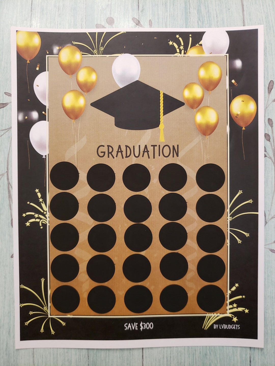 Graduation Savings Scratch off | Scratch and Save Savings Challenge ...