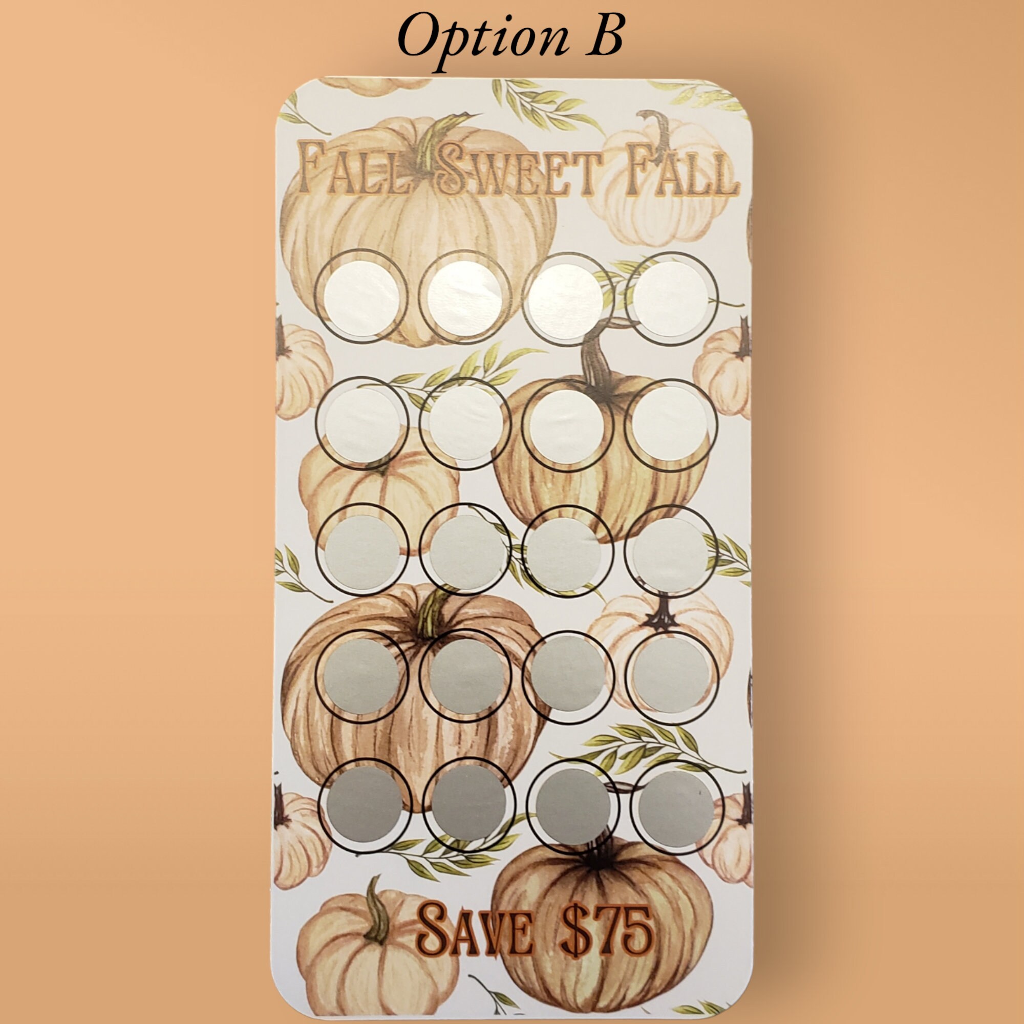 Fall Savings Challenge Scratch off | Savings Scratch off | Scratch and ...