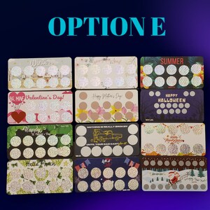 Set of 12 Monthly Scratch off Savings Challenges Savings Scratch off Scratch and Save Savings ...