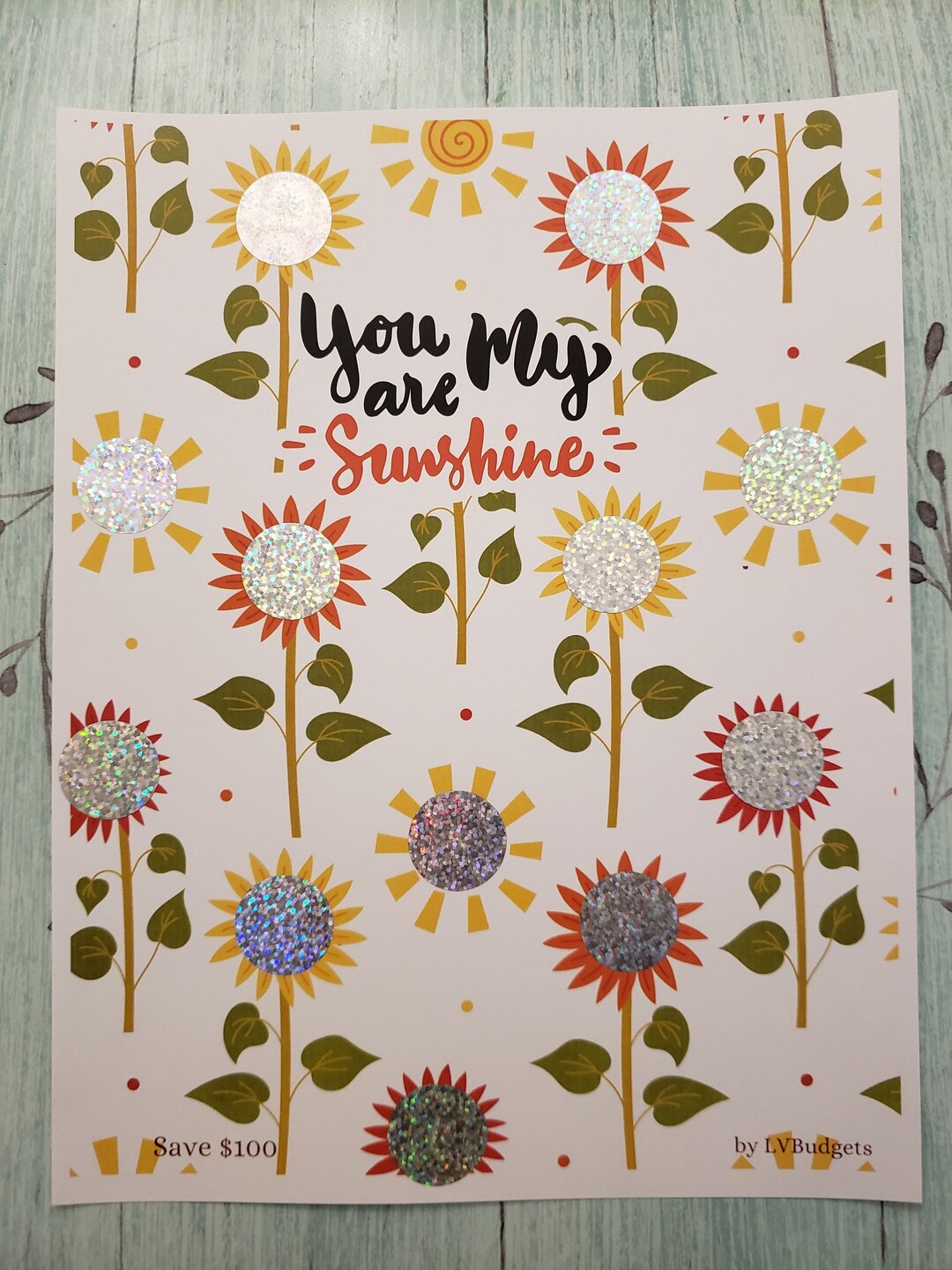 You Are My Sunshine Savings Scratch off | Scratch and Save Savings ...