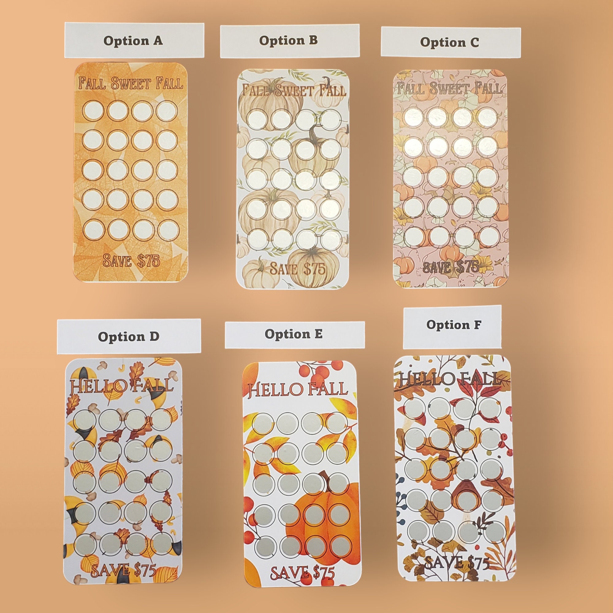 Fall Savings Challenge Scratch off | Savings Scratch off | Scratch and ...