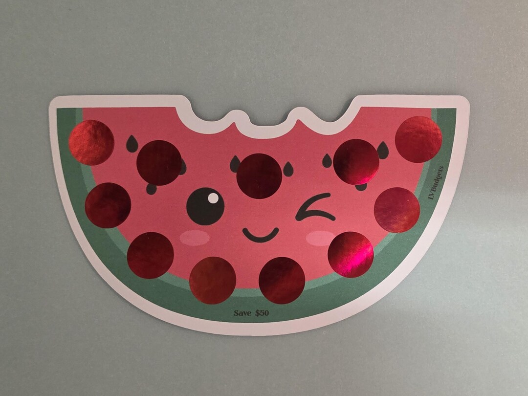 Watermelon Savings Scratch off | Scratch and Save Savings Challenge ...