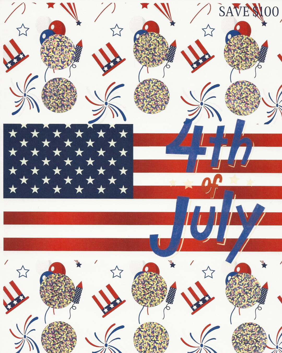 4th of July Savings Scratch off Scratch and Save Savings - Etsy