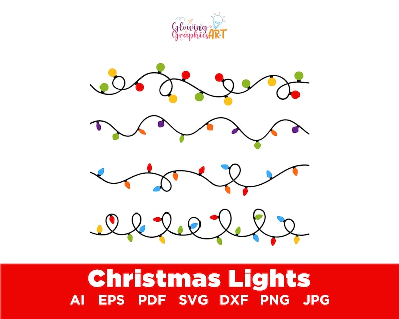 Christmas Light Svg, Christmas Lights Svg, Merry and Bright Svg, Fairy ...