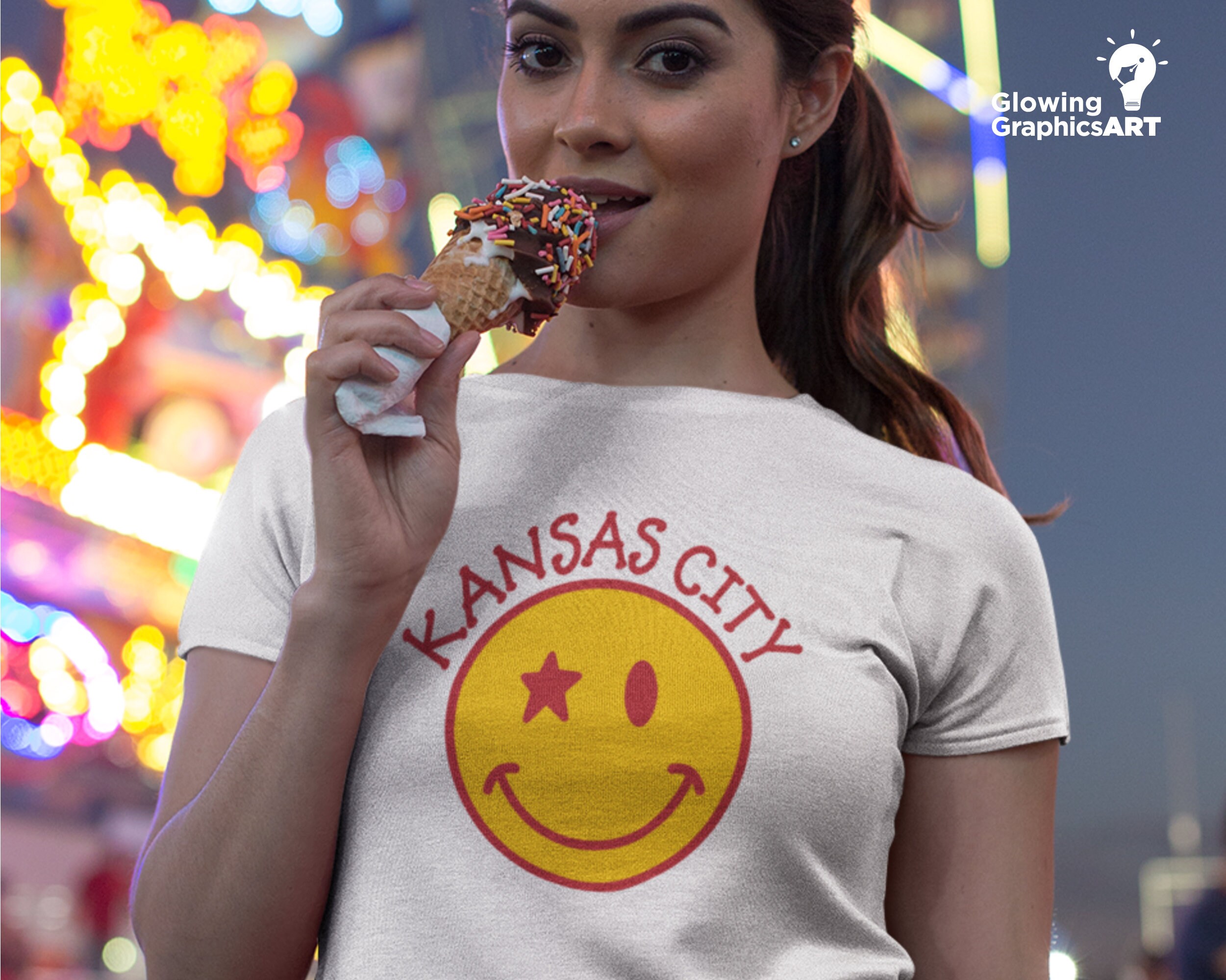 Kansas City Smiley Face Svg, Kansas City Mascot Svg, Kansas City ...