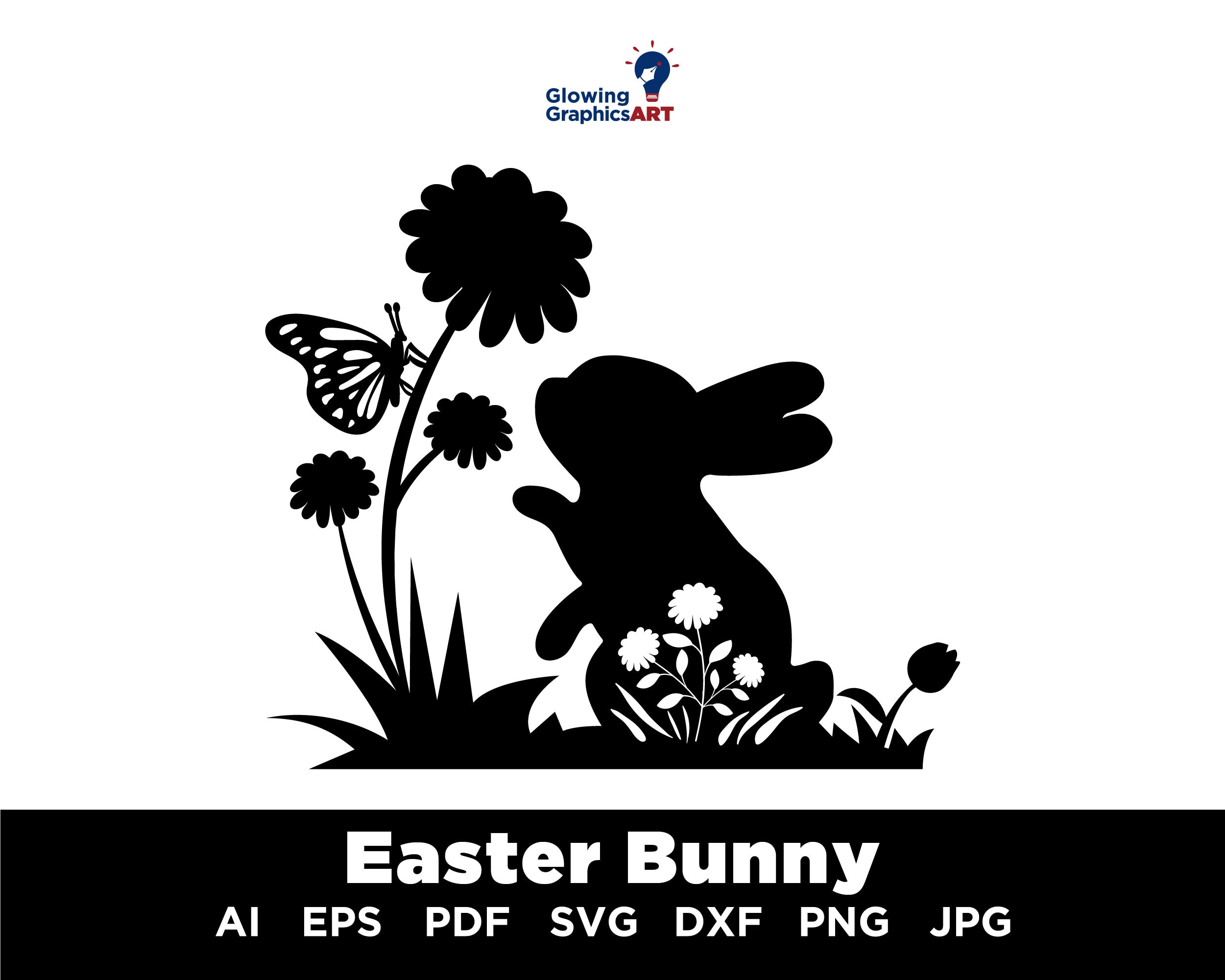 Easter Bunny Dxf , Svg , Png , Easter, Bunny Laser Cut , Rabbit ...