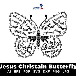 Jesus Christian Butterfly SVG, Butterfly SVG, Bible Verse Svg ...