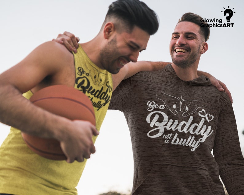 Be A Buddy Not A Bully Svg, Pink Shirt Day Svg, Friends Svg, Anti ...