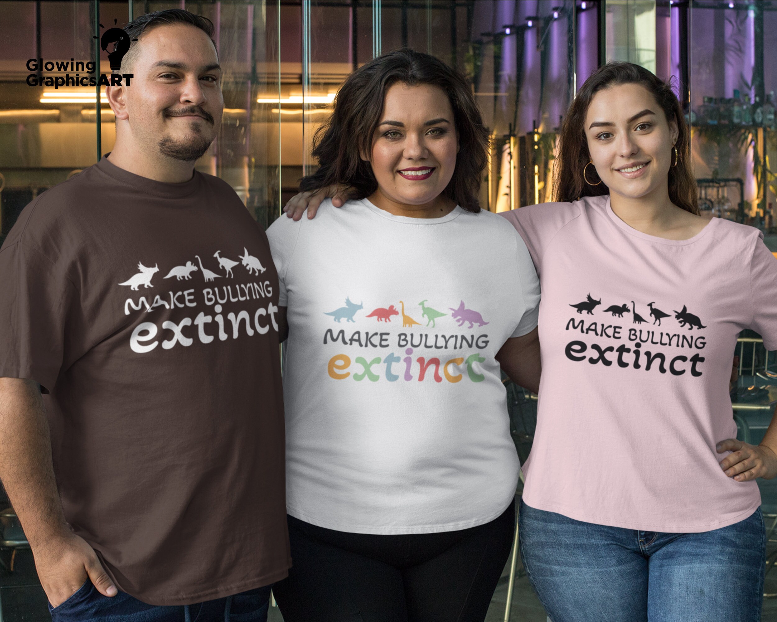 Make Bullying Extinct Svg Png, Make Bullying Extinct Dino Svg Png, Stop ...