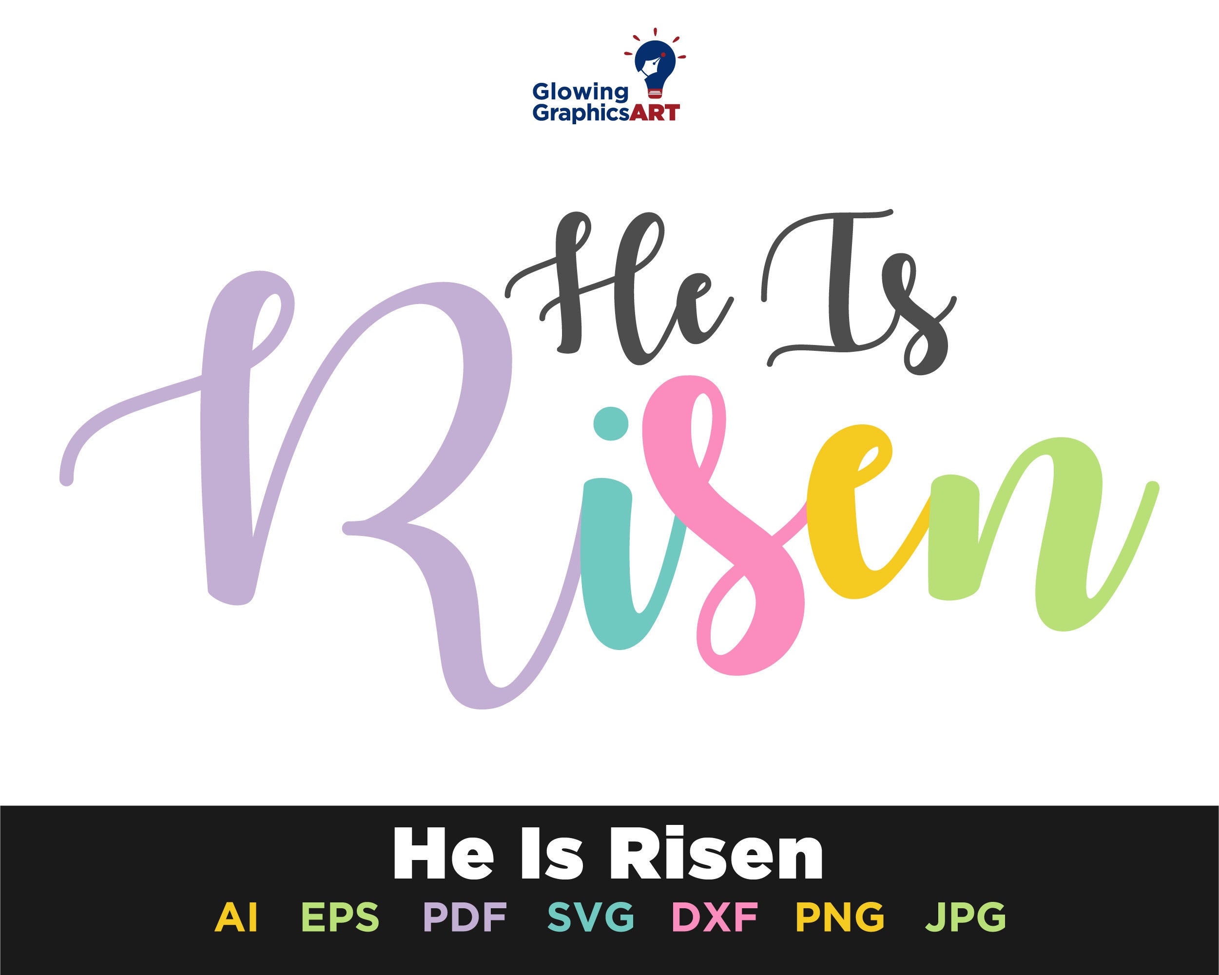 He is Risen Easter SVG, He is Risen PNG, Easter Svg, Christian Svg ...