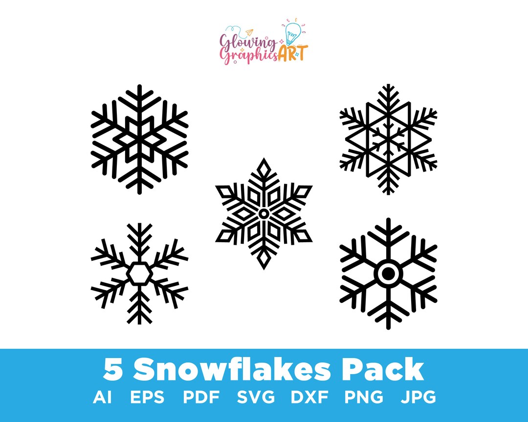 Snowflake SVG, Simple Snowflake Cut File, Snowflakes Svg, Christmas Svg ...