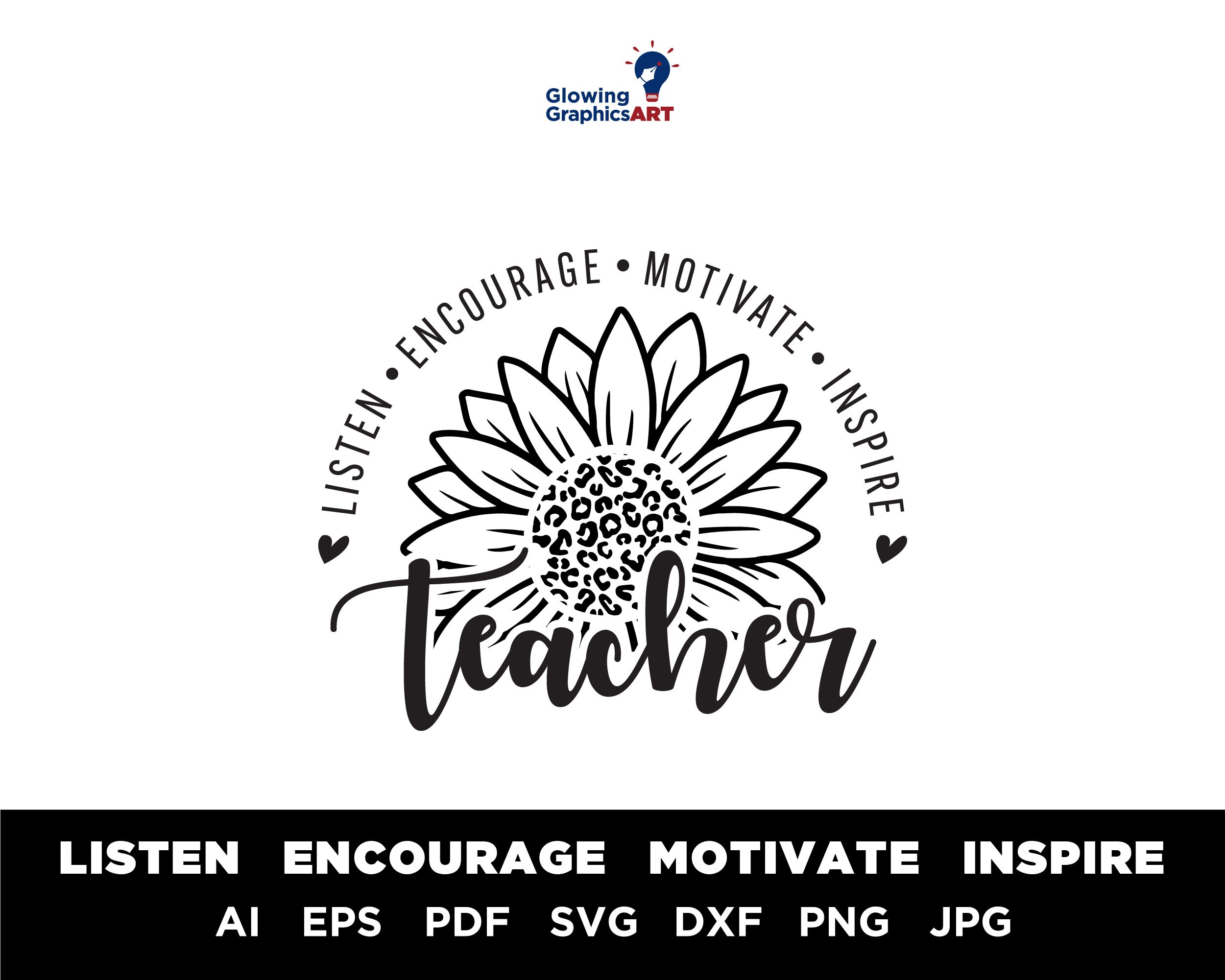 Sunflower Teacher Svg, Sunflower Teacher Gift Svg, Sunflower Teacher ...