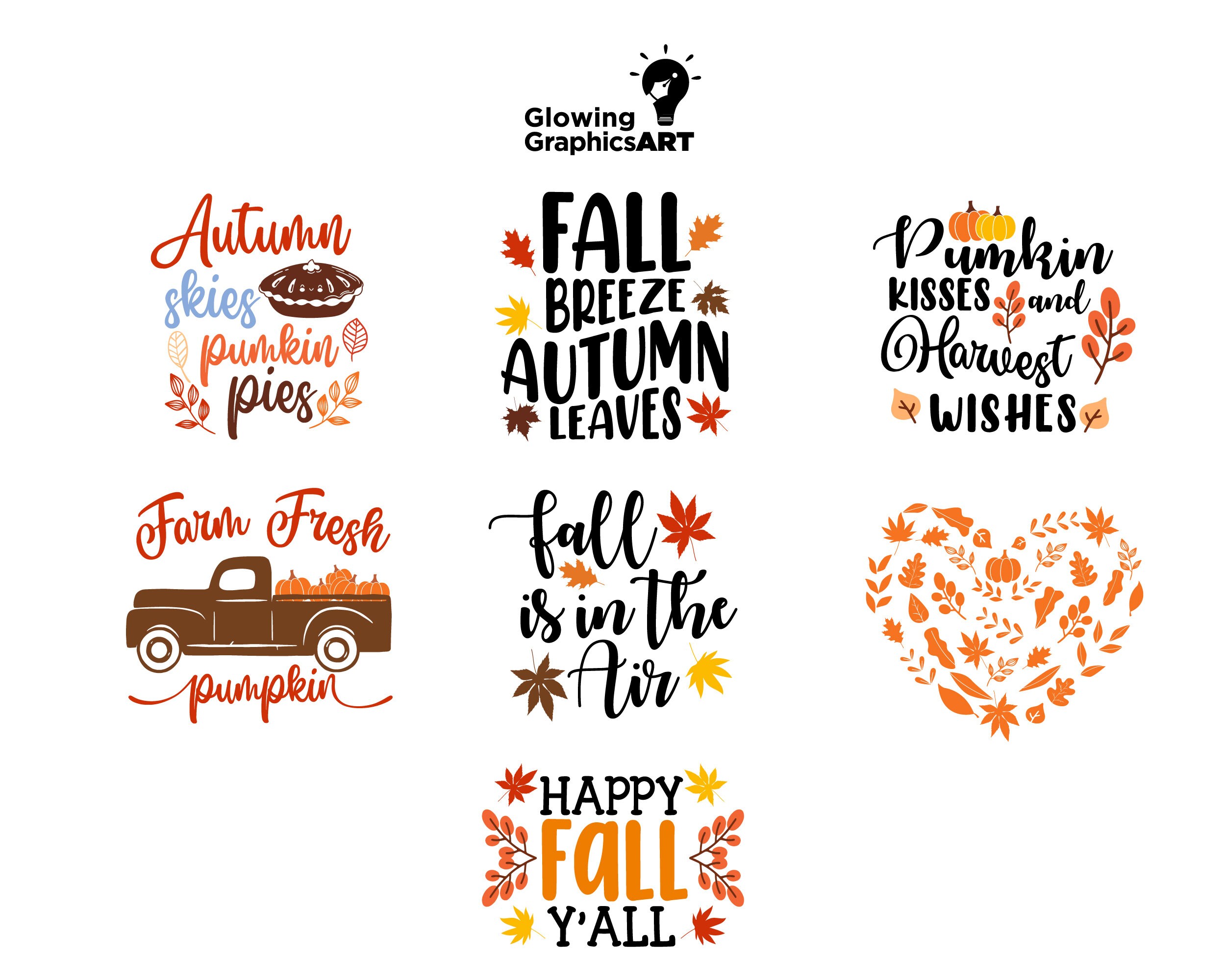 35 Fall Svg Bundle, Fall Svg, Happy Fall Svg, Autumn Svg Bundle ...