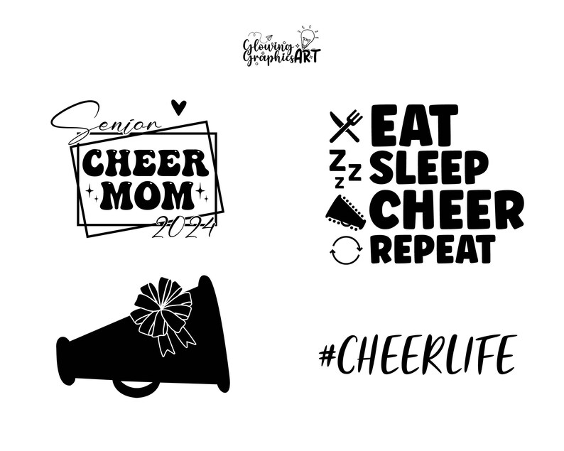 Cheer Bow Svg, Cheer BIG SVG Bundle, Cheerleading SVG, Cheer Svg ...