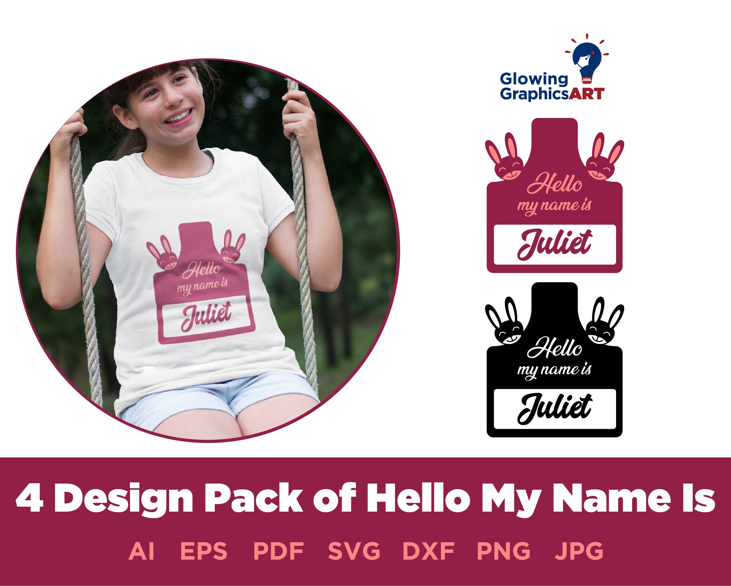 Hello My Name is Svg Name Tag Svg Hello Svg Baby Svg - Etsy