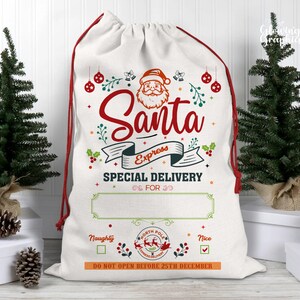 Santa Sack Svg, Christmas Express Svg, Polar Express SVG, North Pole ...