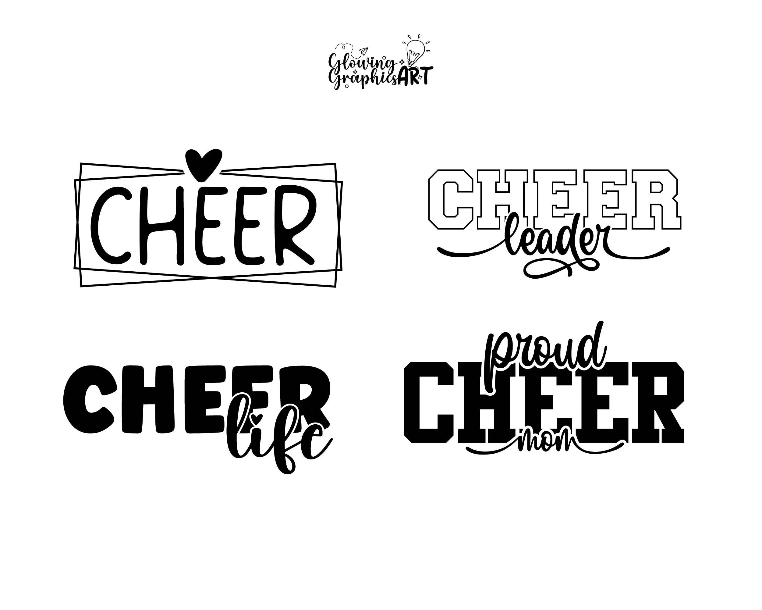Cheer Bow Svg, Cheer BIG SVG Bundle, Cheerleading SVG, Cheer Svg ...