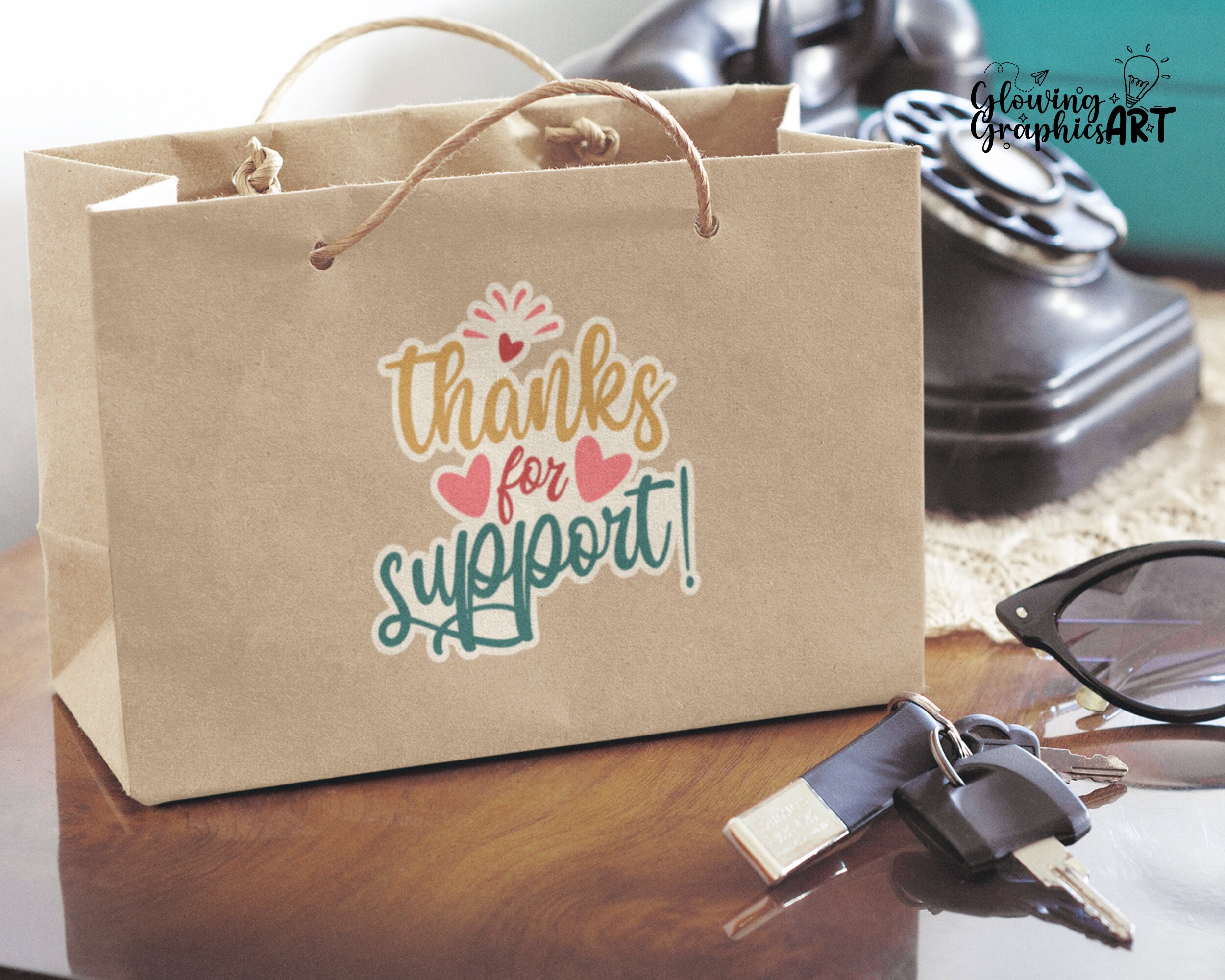Digital Thank You Stickers Svg Png, Packaging Stickers Svg, Thank You ...
