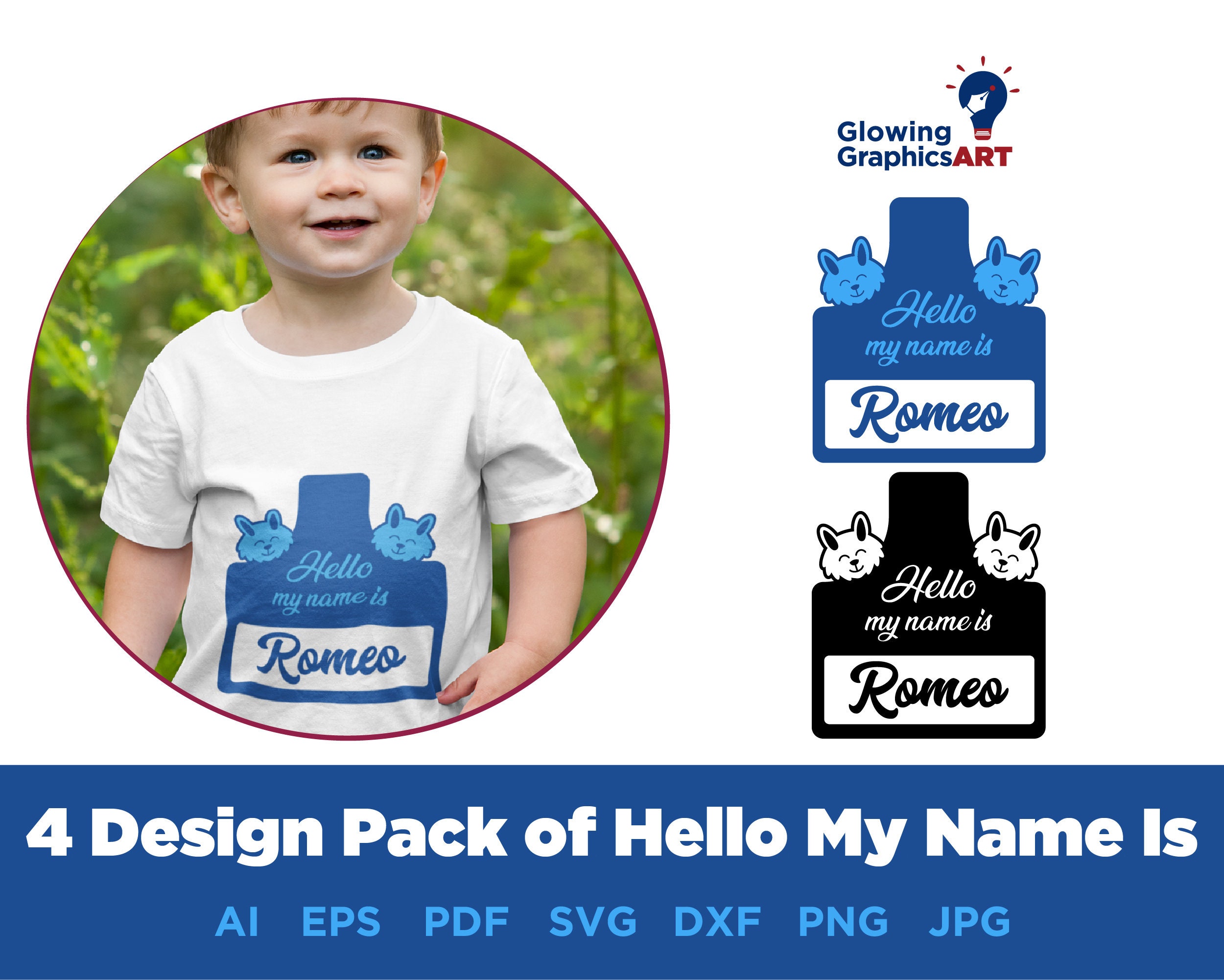Hello My Name is Svg Name Tag Svg Hello Svg Baby Svg - Etsy