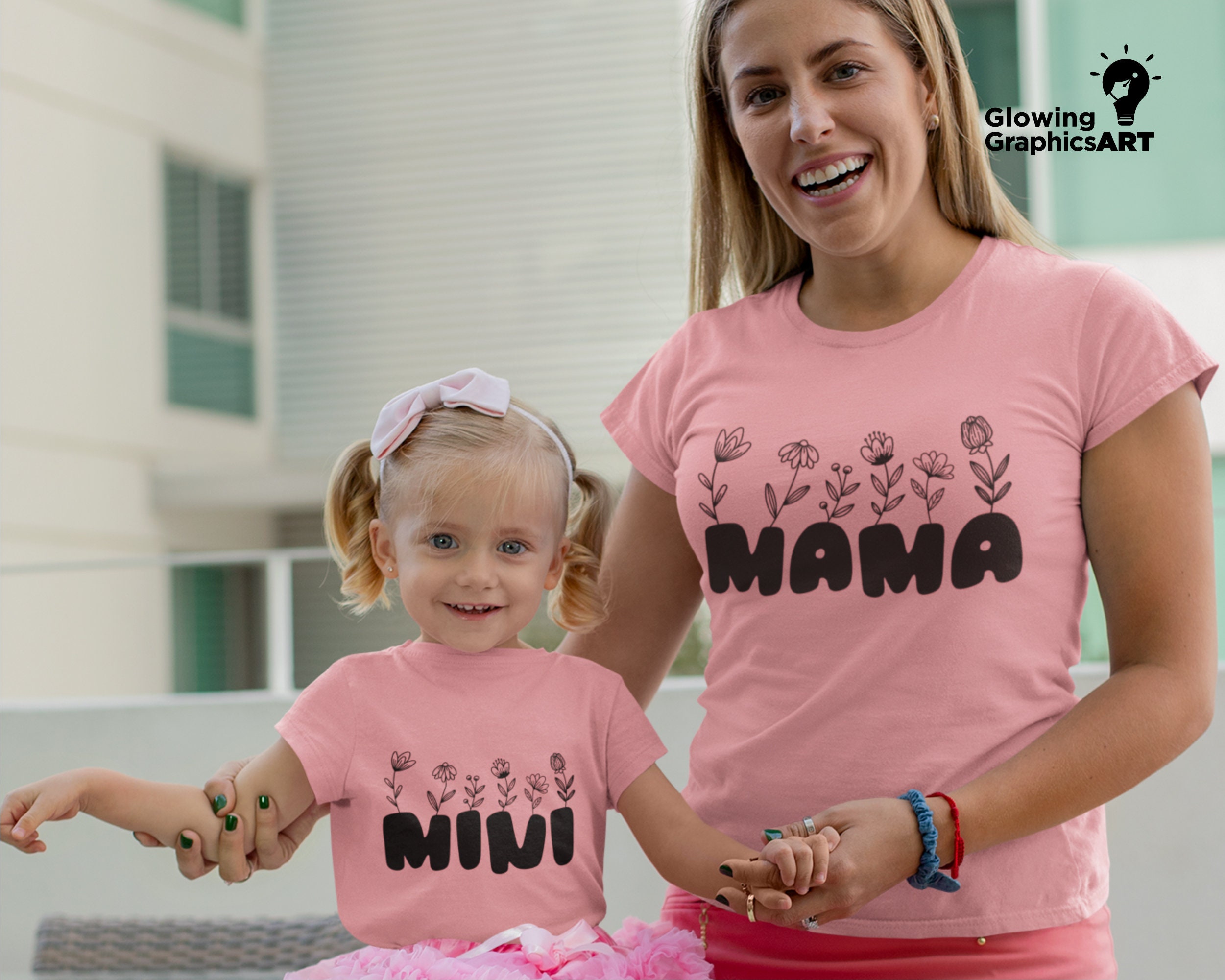 Mama Mini SVG, Mom and Daughter Svg, Mom Day Svg, Mothers Day Svg ...