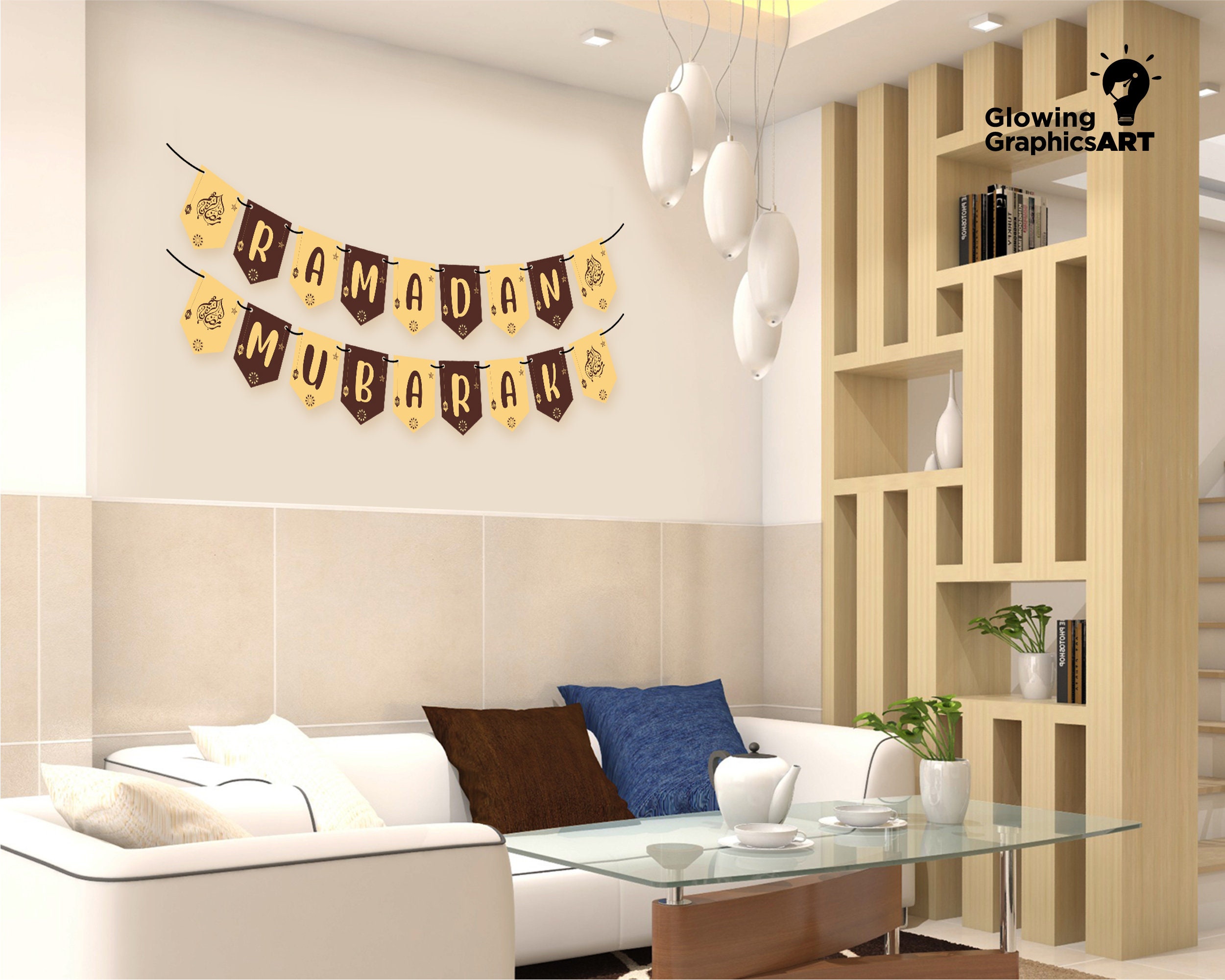 Printable Ramadan Mubarak Banner, Ramadan Bunting, Ramadan Mubarak ...