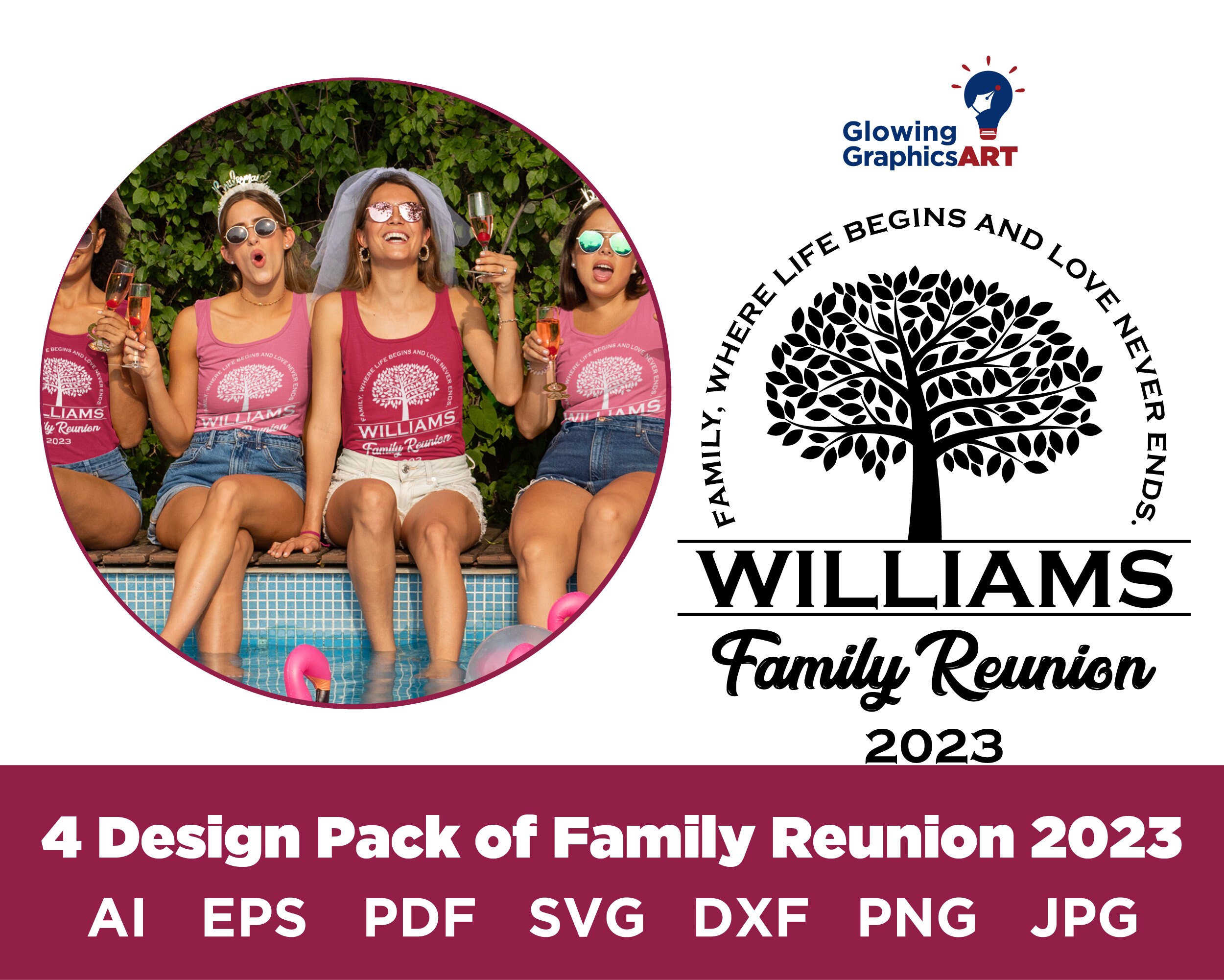Family Reunion Tree Svg , Family Reunion 2023 SVG , Family SVG , Family ...