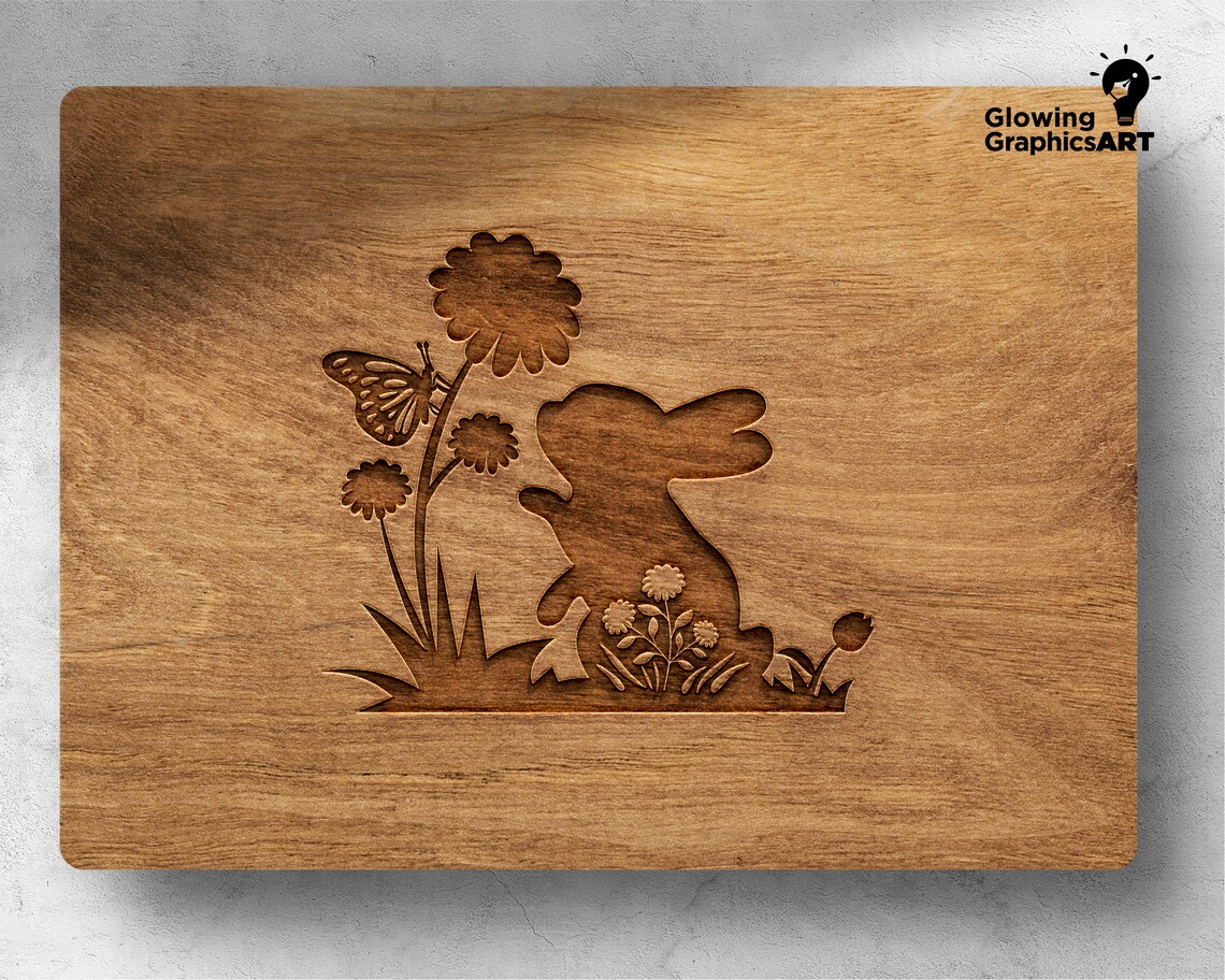 Easter Bunny Dxf , Svg , Png , Easter, Bunny Laser Cut , Rabbit ...