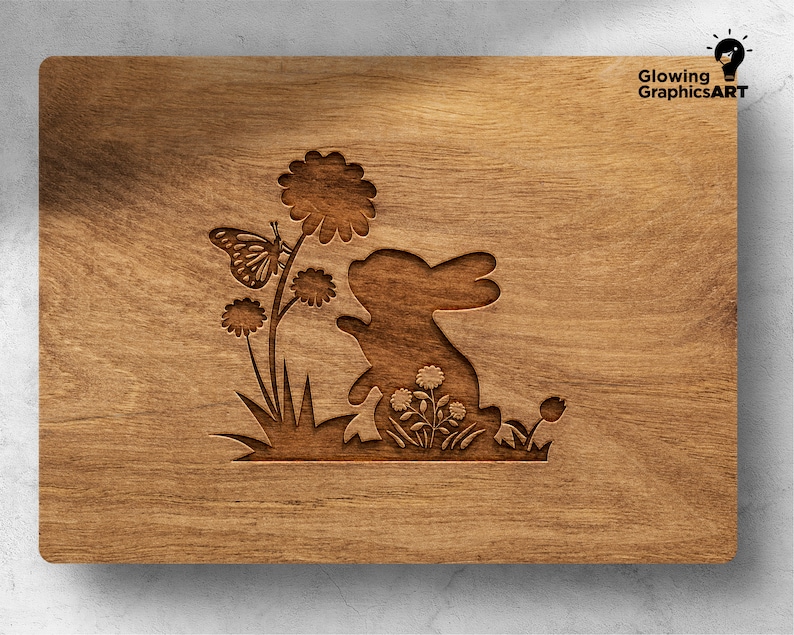 Easter Bunny Dxf , Svg , Png , Easter, Bunny Laser Cut , Rabbit ...