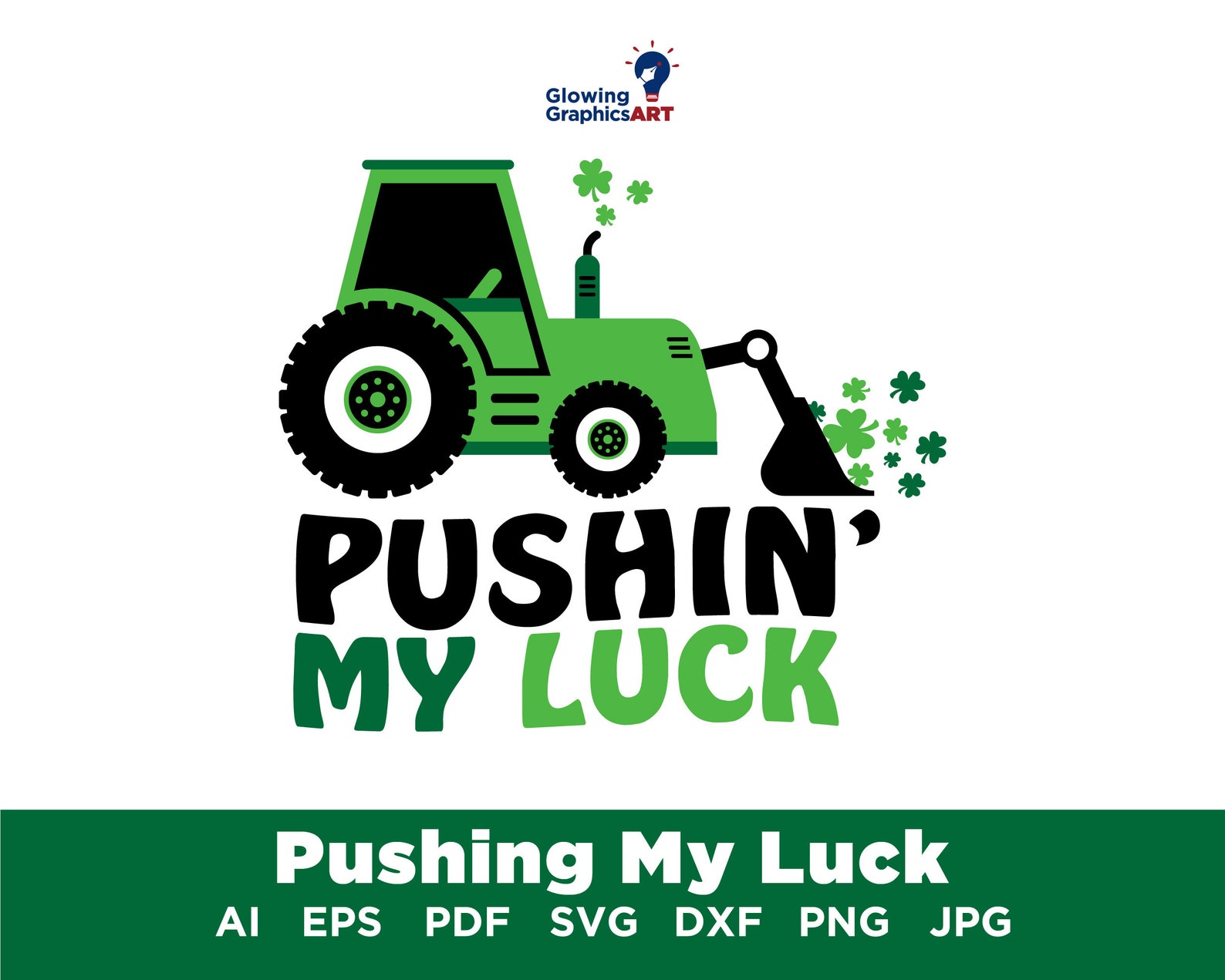 Pushin My Luck SVG File for Cricut, St Patricks Day SVG, Boy St ...
