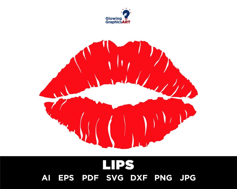 Lips Svg, Red Lips Svg, Kiss Svg, American Lips Svg, Kiss Design ...