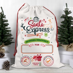 Santa Sack Svg, Christmas Express Svg, Polar Express SVG, North Pole ...