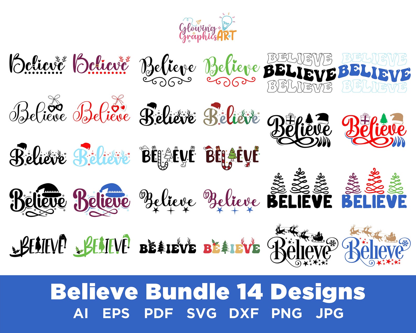 Believe Christmas Svg, Believe Svg, Believe in Christmas Svg, Christmas ...
