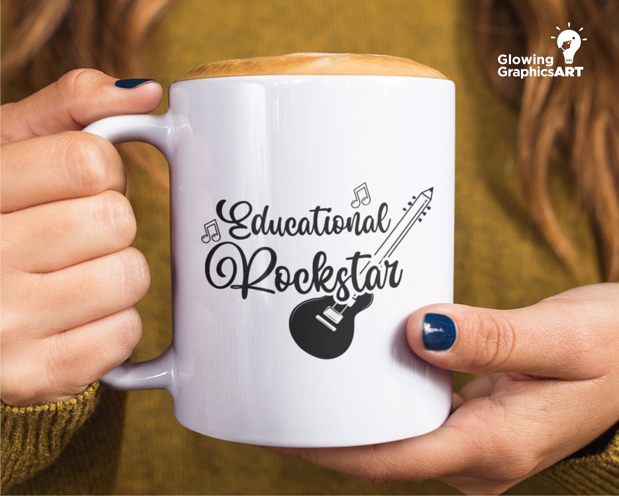 Teacher Svg, Educational Rockstar Svg, Cool Teacher Gift, Teacher Rocks ...