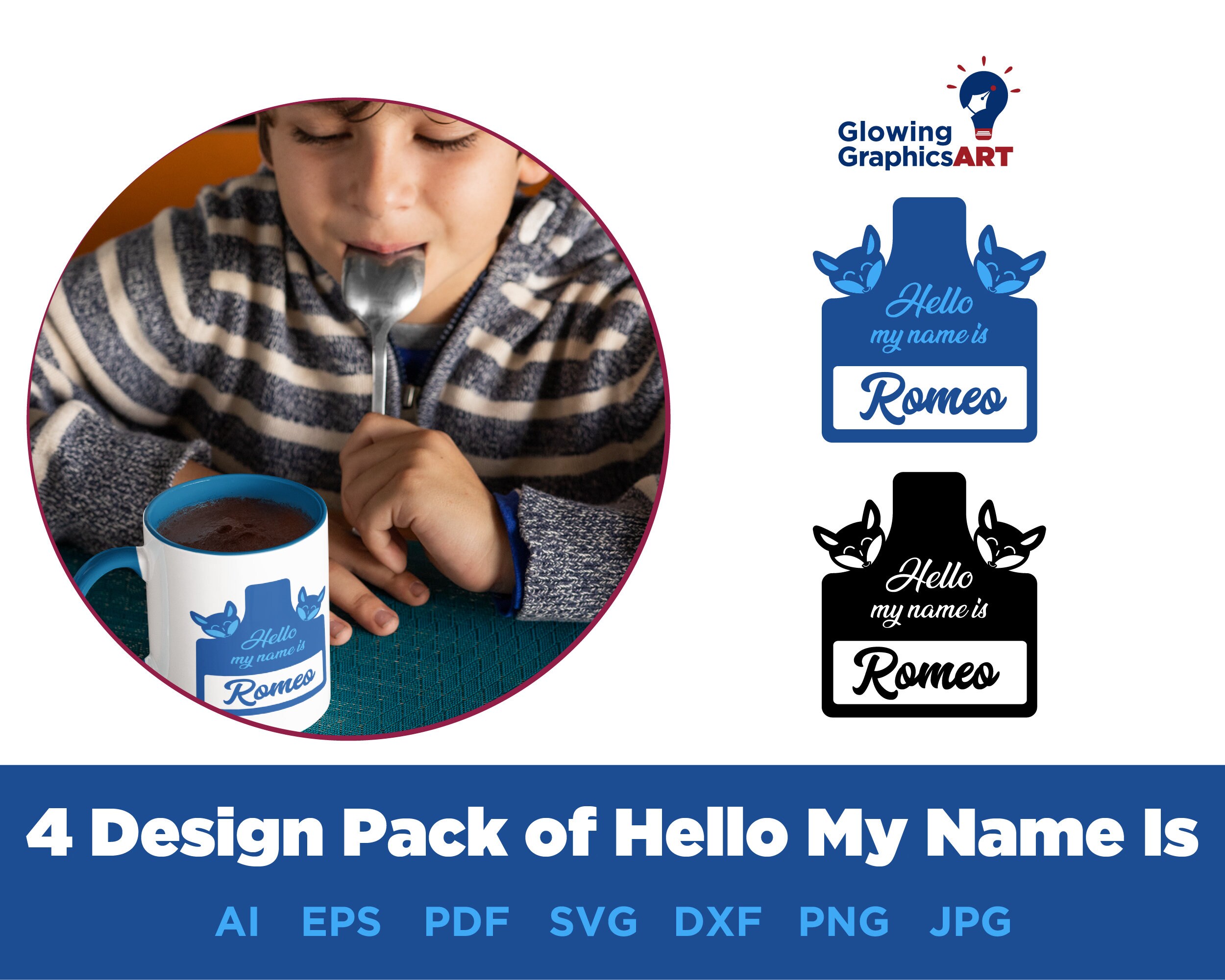 Hello My Name is Svg Name Tag Svg Hello Svg Baby Svg - Etsy